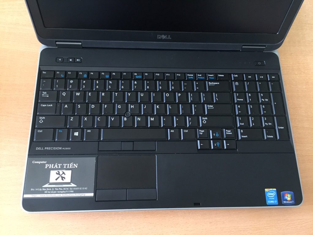 Laptop Dell Precision M2800 i7 4610M, Ram4G, SSD 128G, Vga AMD W4170M